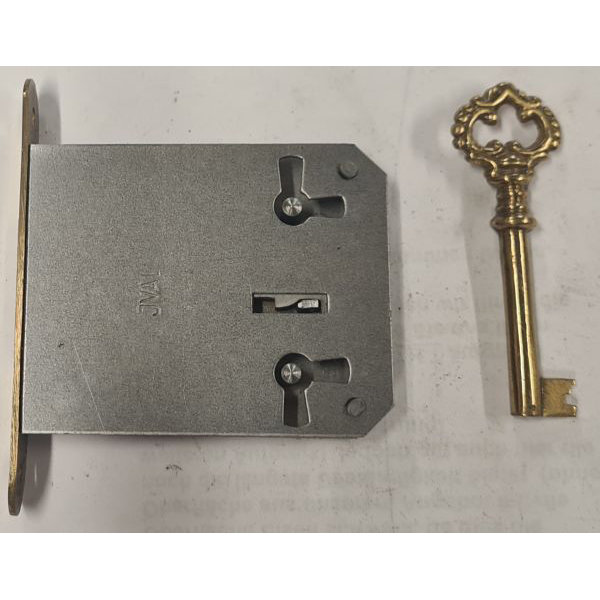 Einsteckschloß, mit Messingschlüssel, Dorn 50mm links verwendbar ...